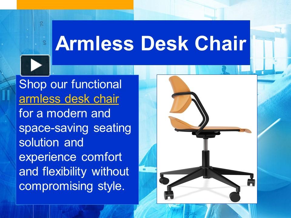 Armless Desk Chair presentation | free to download