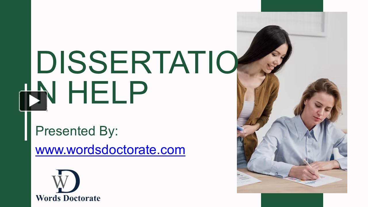 Get Dissertation Help in Cork, Ireland presentation | free to download