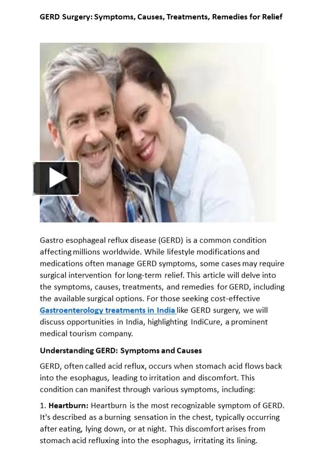 PPT – GERD Surgery Symptoms, Causes, Treatments, Remedies for Relief ...