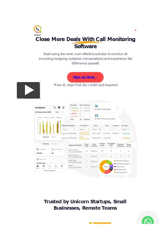 PPT – Key Call Monitoring Software & Application— Callyzer PowerPoint ...