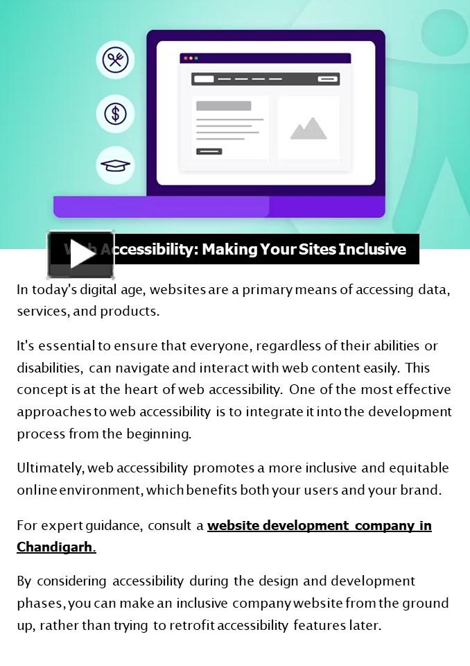 PPT – Web Accessibility: Making Your Sites Inclusive PowerPoint ...