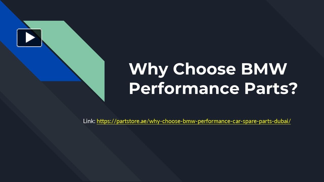 PPT – Why Choose BMW Performance Parts? PowerPoint presentation | free ...