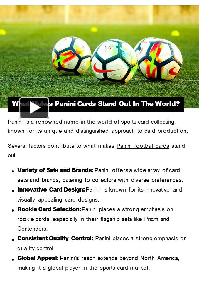What Makes Panini Cards Stand Out In The World? presentation | free to ...