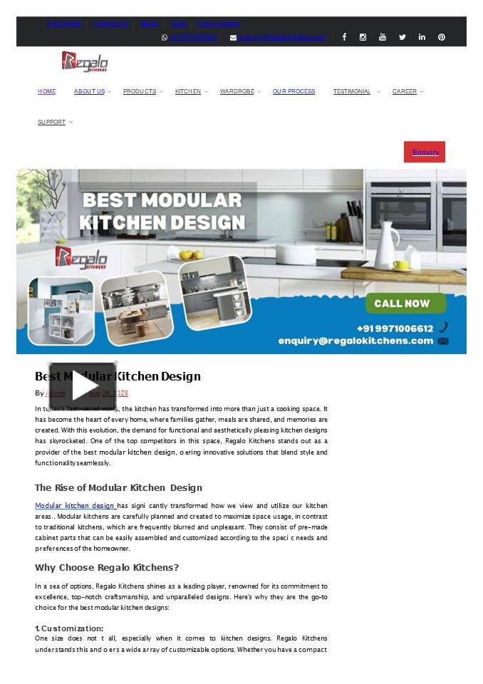 Best Modular Kitchen Design (3) presentation | free to download