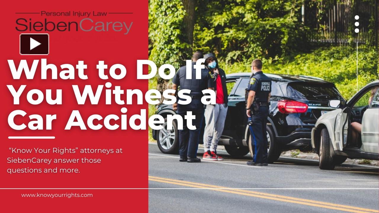 PPT – What to Do If You Witness a Car Accident PowerPoint presentation ...
