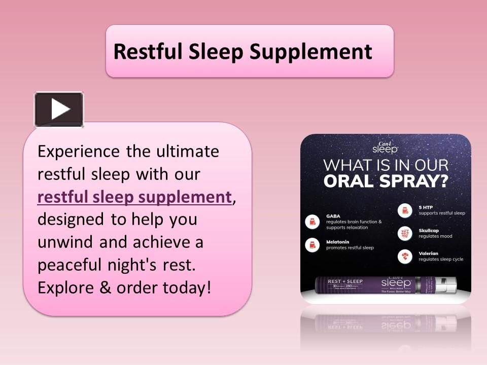 PPT – Restful Sleep Supplement PowerPoint presentation | free to ...