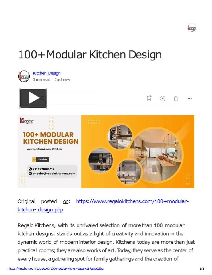 PPT – 100+ Modular Kitchen Design PowerPoint presentation | free to ...