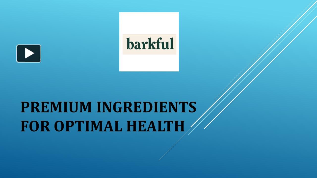 PPT – Premium Ingredients for Optimal Health PowerPoint presentation ...