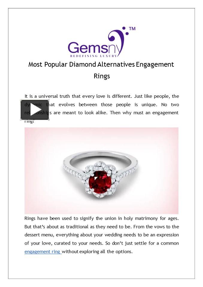 PPT – Best Diamond Alternatives Engagement Rings for Married Couple ...