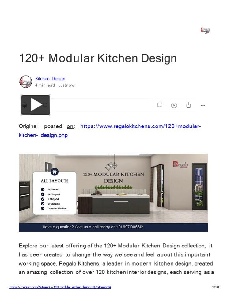 120+ Modular Kitchen Design presentation | free to download