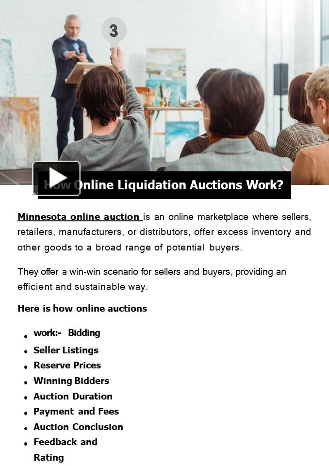 PPT – How Online Liquidation Auctions Work? PowerPoint presentation ...