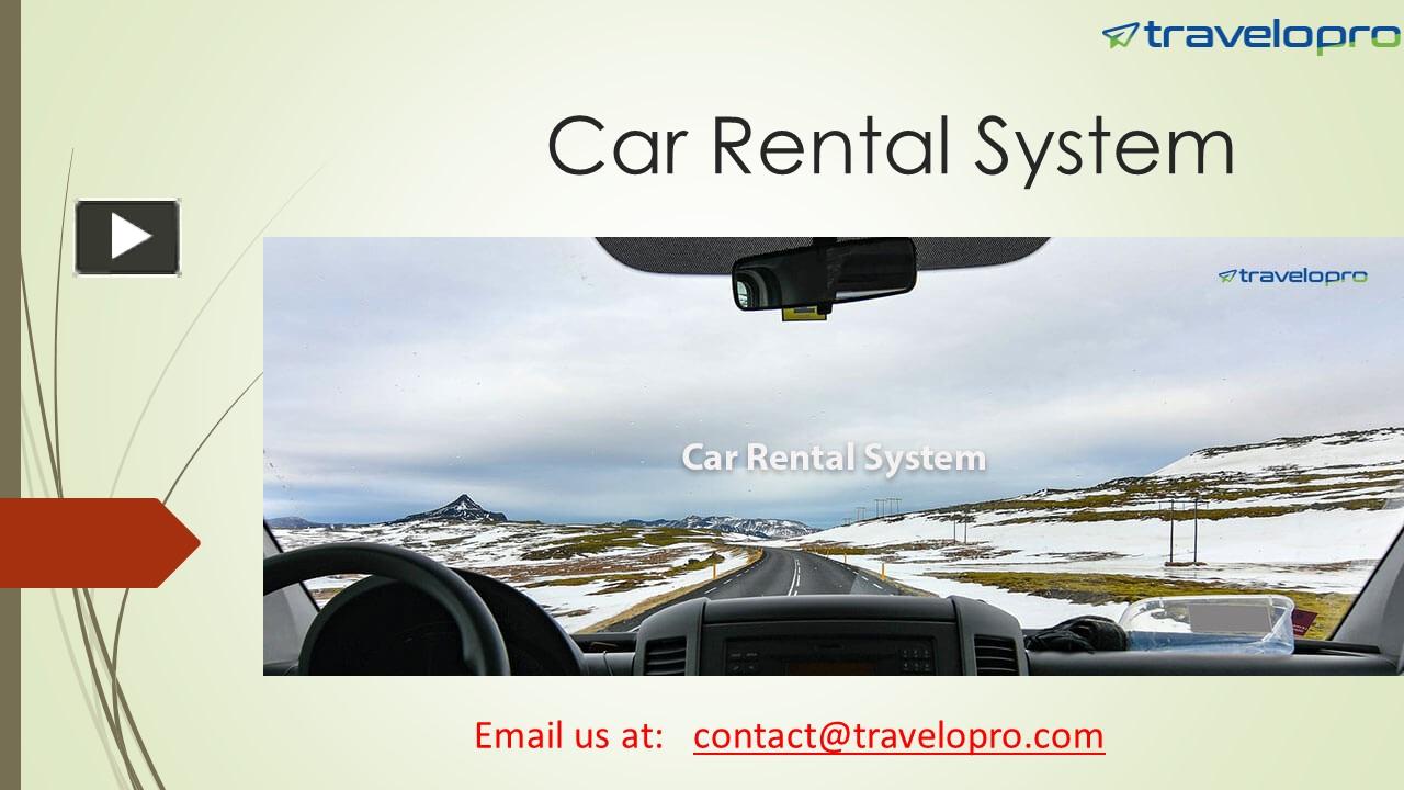 Car Rental System presentation | free to download