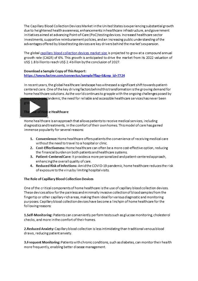 PPT – Capillary Blood Collection Devices Market (1) PowerPoint ...