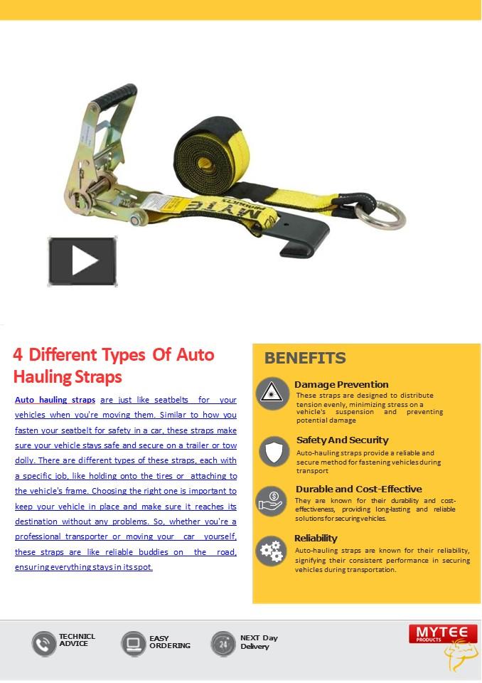 PPT – 4 Different Types Of Auto Hauling Straps PowerPoint presentation ...
