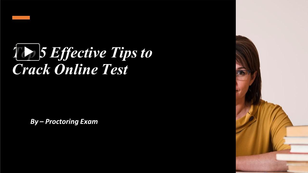 PPT – Top 5 Effective Tips to Crack Online Test (1) PowerPoint ...