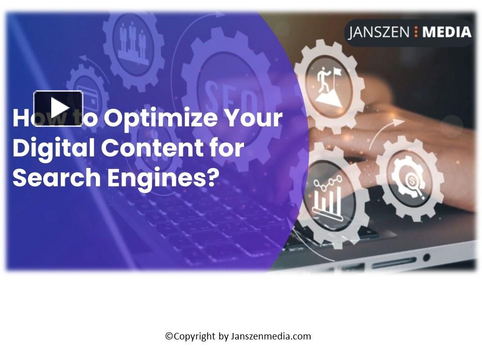 PPT – How to Optimize Your Digital Content for Search Engines ...