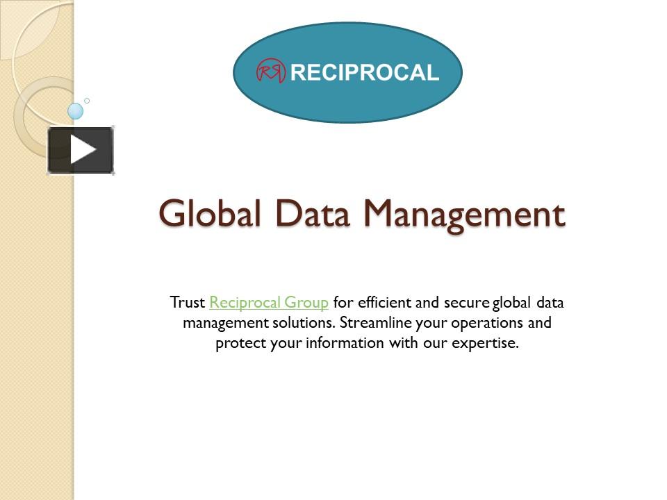 PPT – Global Data Management PowerPoint presentation | free to download ...