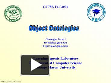 PPT – Object Ontologies PowerPoint presentation | free to download - id ...