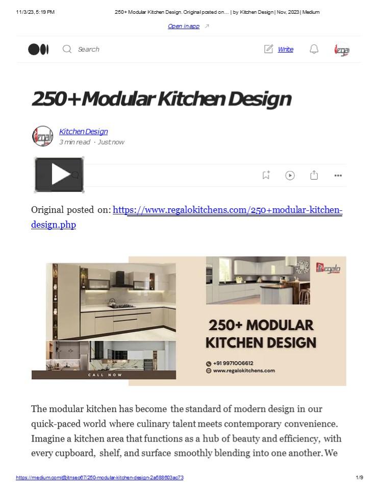 PPT – 250+ Modular Kitchen Design PowerPoint presentation | free to ...