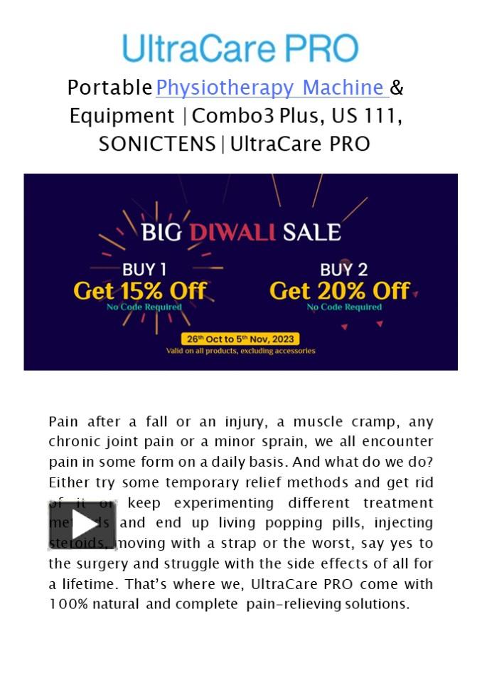 PPT – Portable Physiotherapy Machine & Equipment | Combo3 Plus, US 111 ...