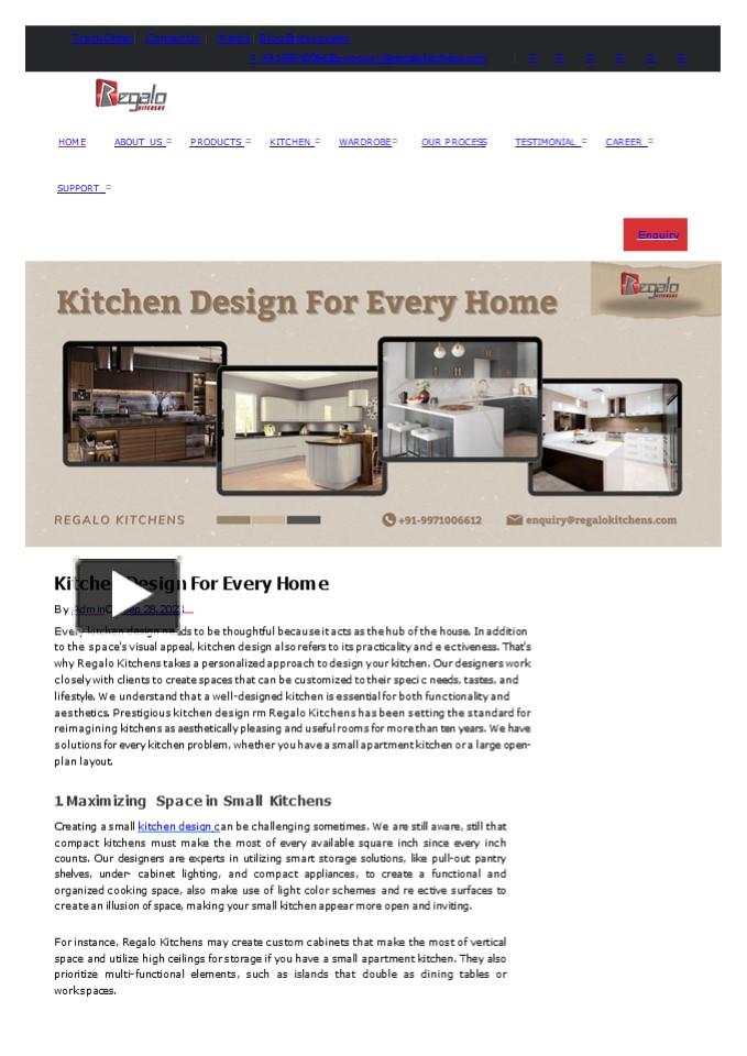 PPT – Kitchen Design For Every Home (1) PowerPoint presentation | free ...
