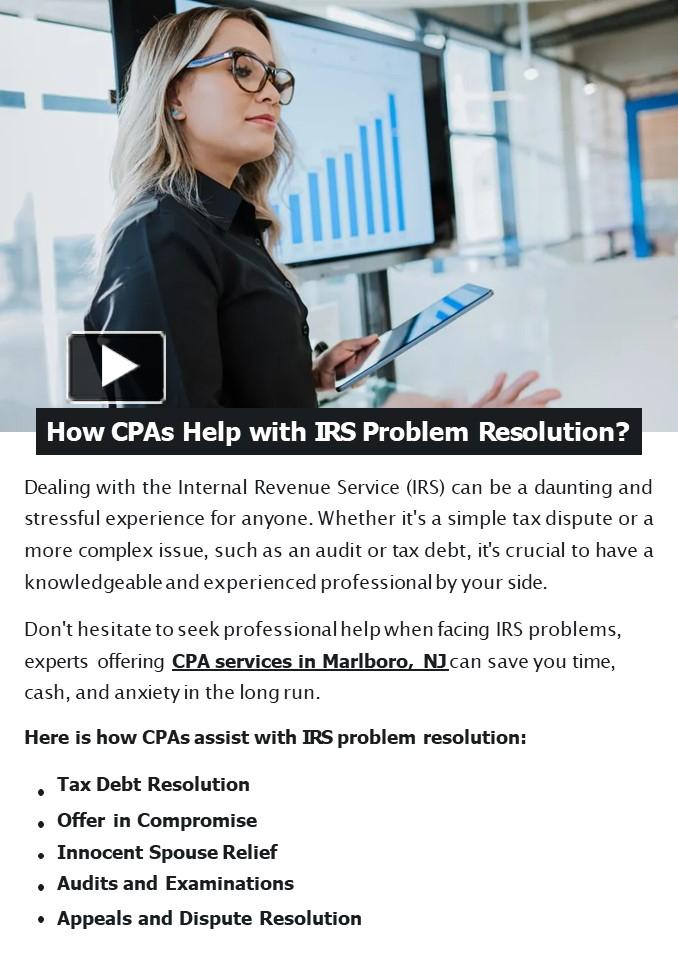 PPT – How CPAs Help with IRS Problem Resolution? PowerPoint ...