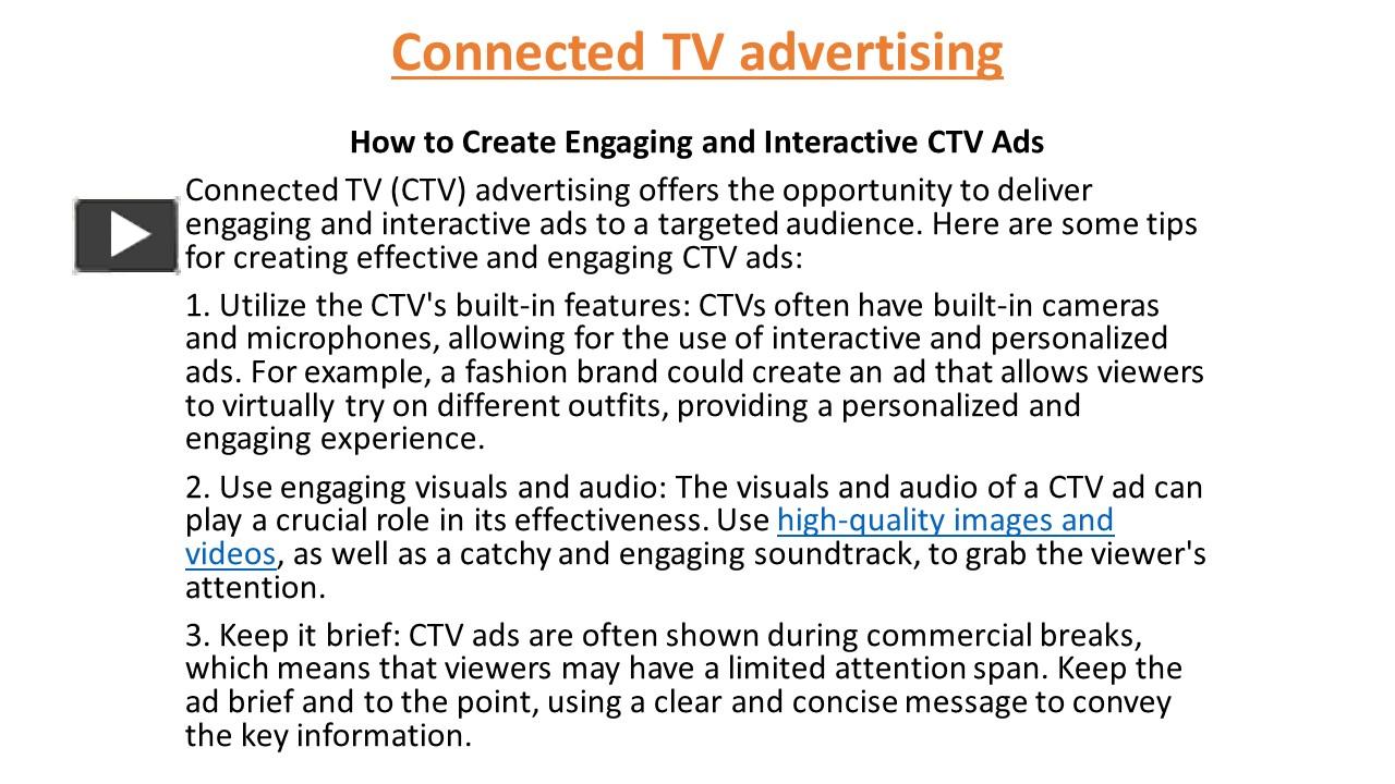 PPT – Connected TV advertising (17) PowerPoint presentation | free to ...