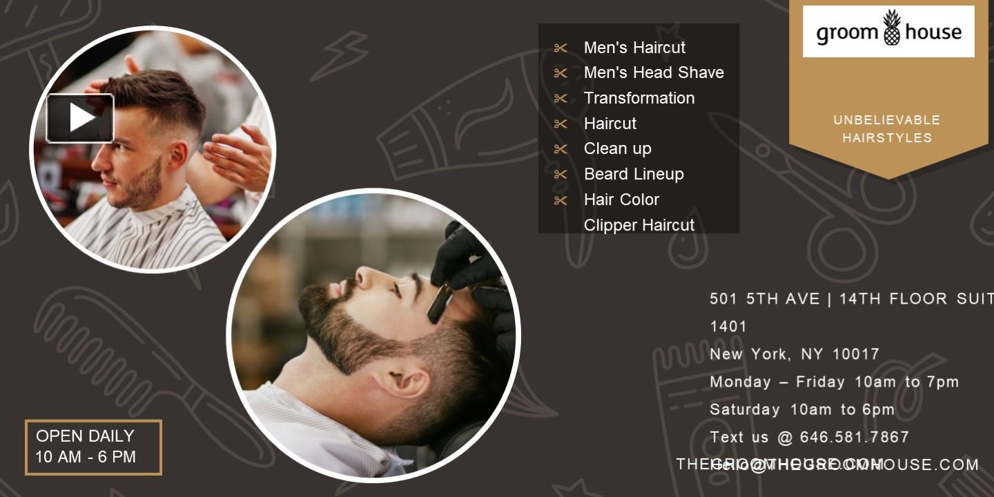 PPT – Get the Best Men's Haircut in NYC at The Groom House! PowerPoint ...