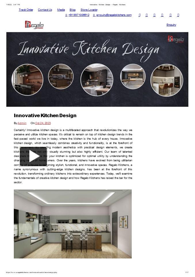 Innovative Kitchen Design presentation | free to download