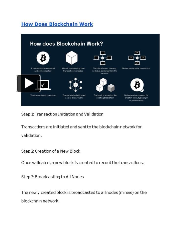 How Does Blockchain Works presentation | free to download