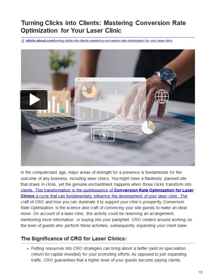 Turning Clicks into Clients Mastering Conversion Rate Optimization for ...