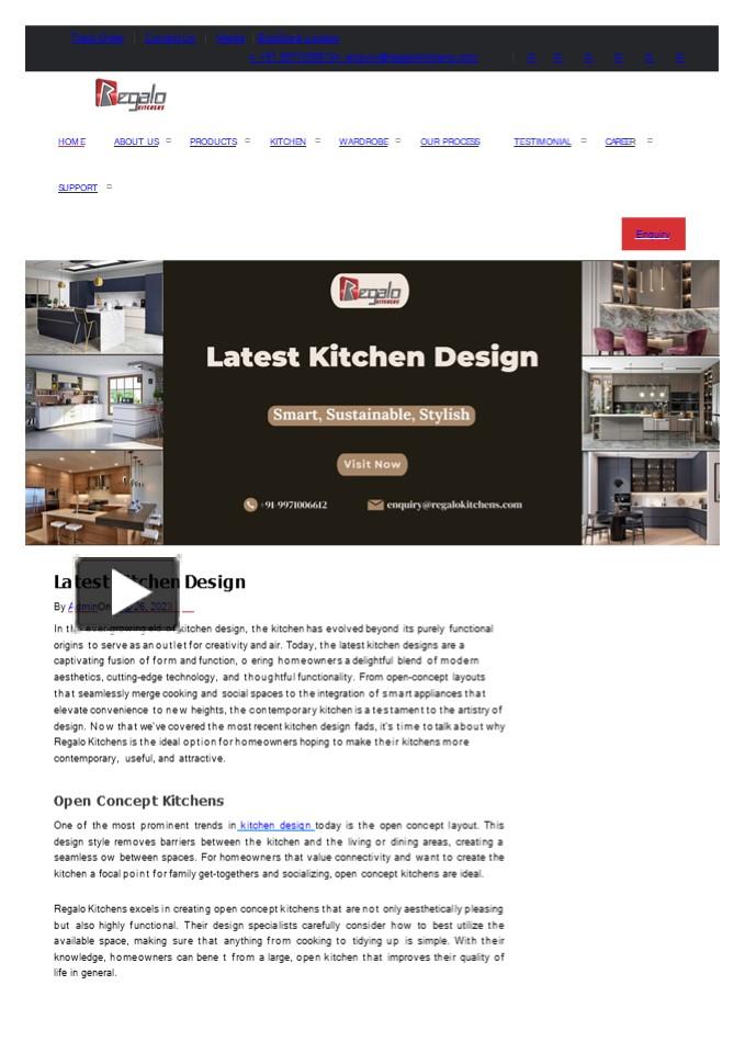 PPT – Latest Kitchen Design (1) PowerPoint presentation | free to ...