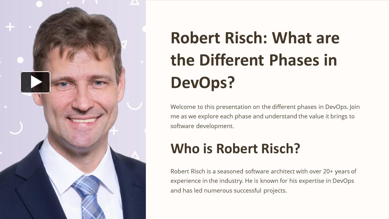 PPT – Robert Risch - Was sind die verschiedenen Phasen bei DevOps ...