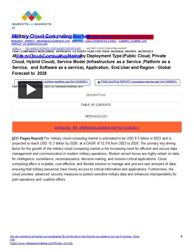 PPT – Military Cloud Computing Market Size, Share, Trends & Growth ...