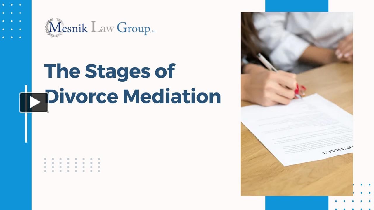 The Stages of Divorce Mediation presentation | free to download