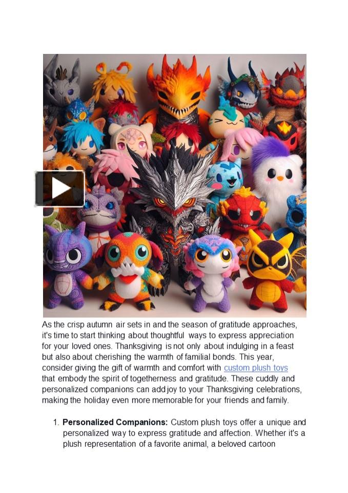 PPT – Give the Gift of Warmth and Comfort with Custom Plush Toys for ...