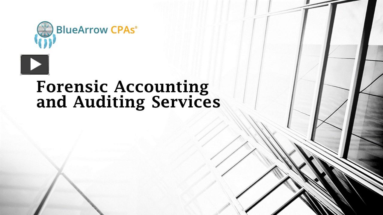 PPT – Forensic Accounting and Auditing Service PowerPoint presentation ...