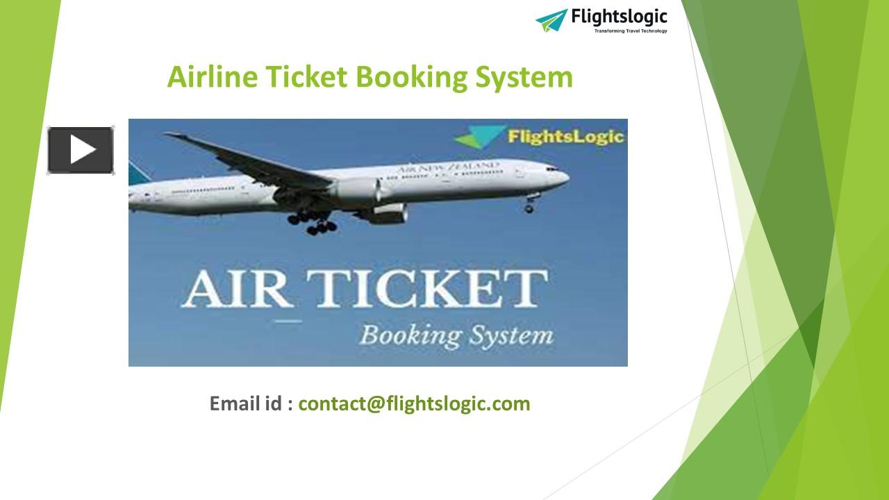 Airline Ticket Booking System presentation | free to download