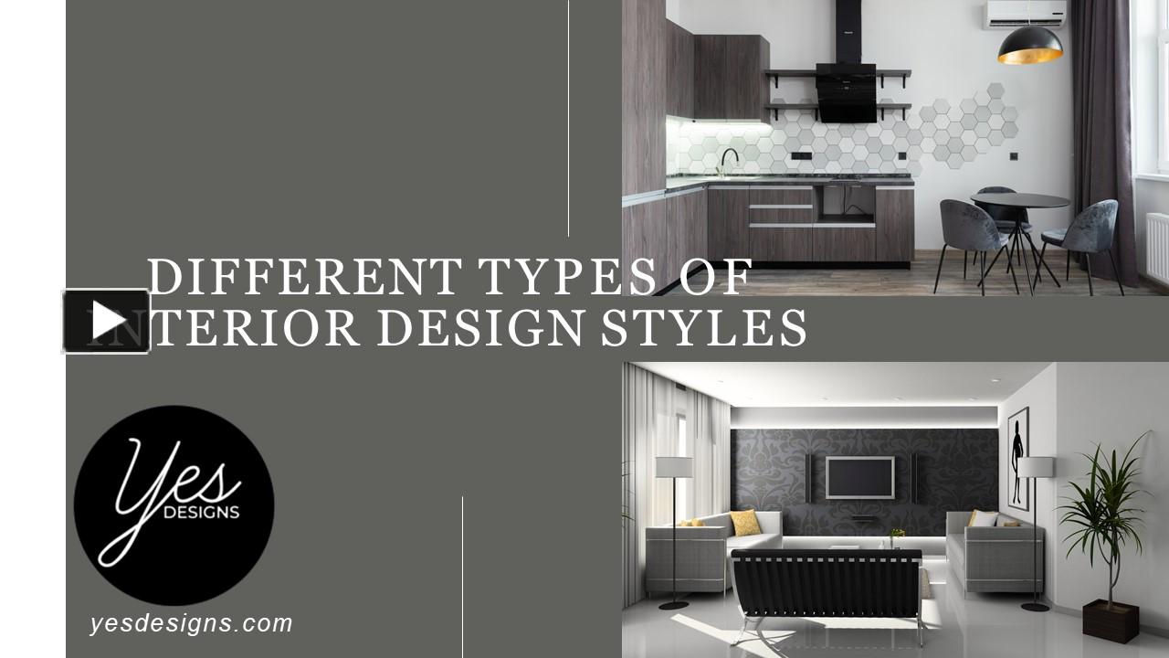 Different Types of Interior Design Styles presentation | free to download