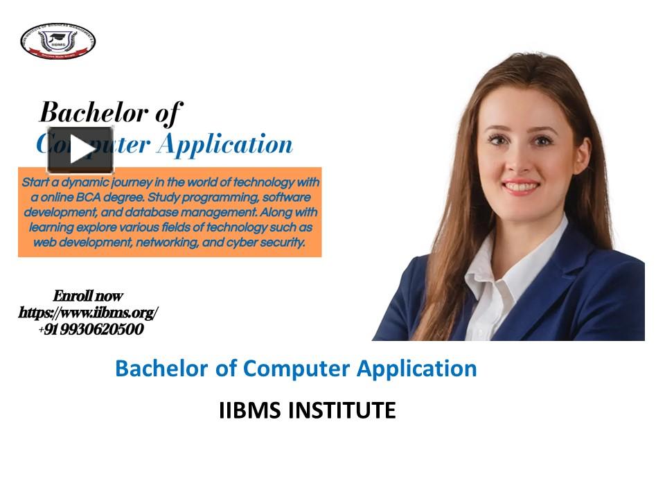 Bachelor of Computer Application presentation | free to download