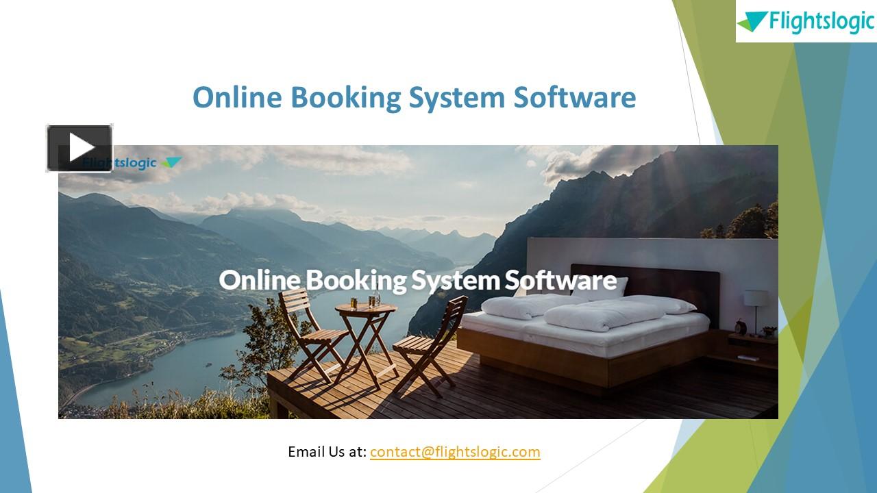 Online Booking System Software presentation | free to download