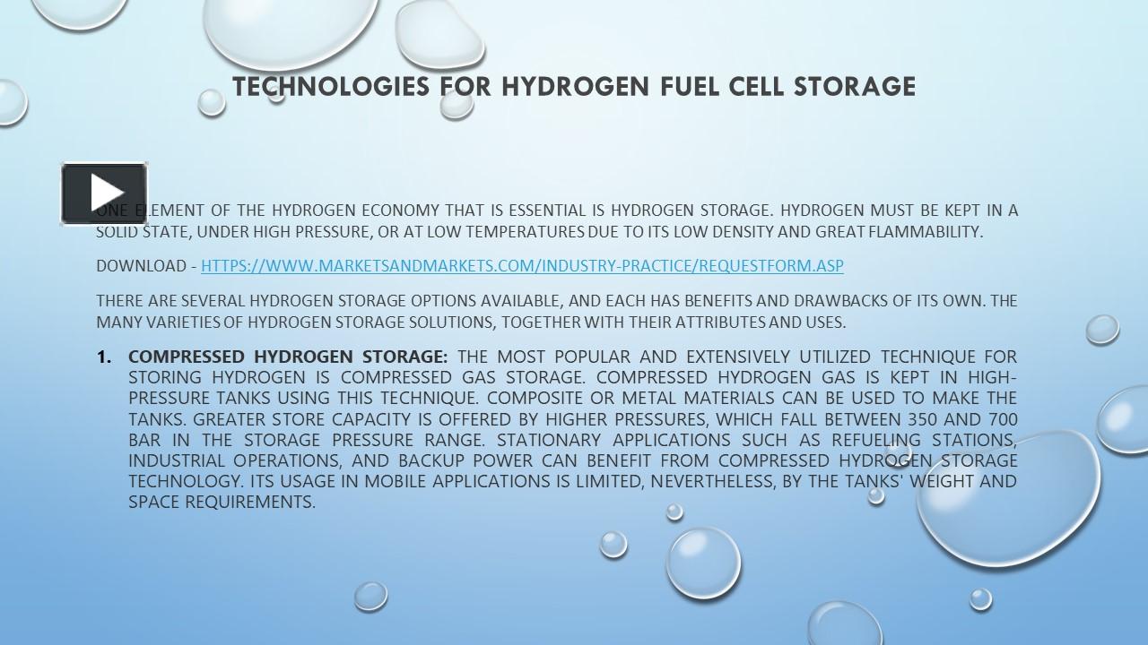 PPT – Technologies for Hydrogen Fuel Cell Storage PowerPoint ...