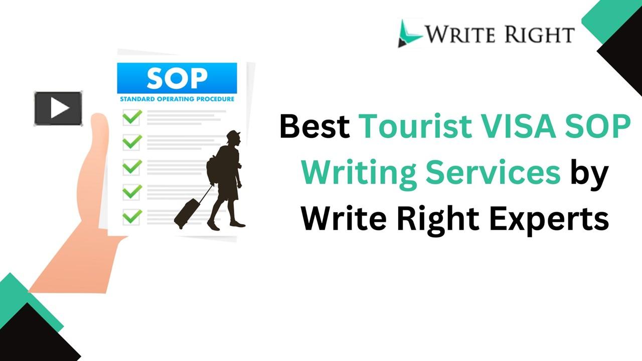 Best Tourist Visa SOP Writing Services by Write Right Experts ...