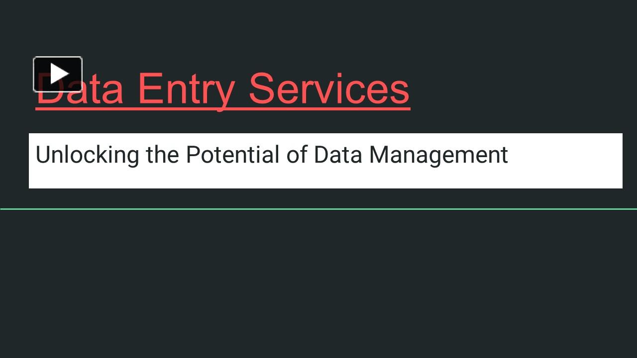 PPT – data entry services PowerPoint presentation | free to download ...