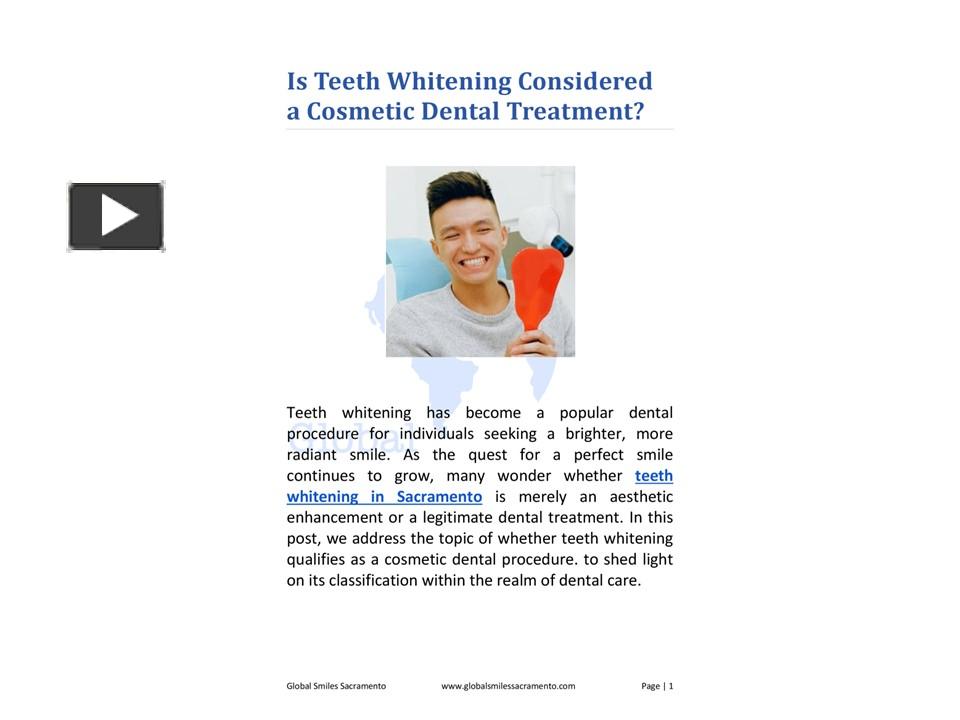 PPT – Is Teeth Whitening Considered a Cosmetic Dental Treatment ...