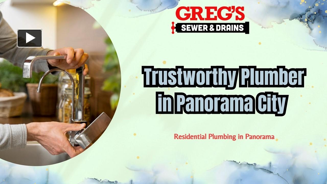 PPT – Qualified Plumber In Panorama City - Greg's Sewer & Drains ...