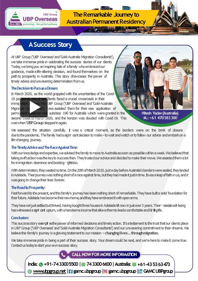 PPT – The Remarkable Journey to Australian Permanent Residency: A ...