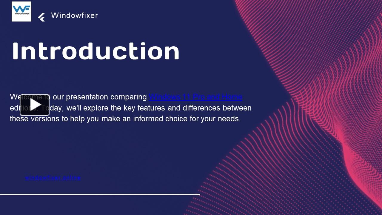 PPT – Windows 11 Pro vs Home Feature Comparison and Best Edition for ...