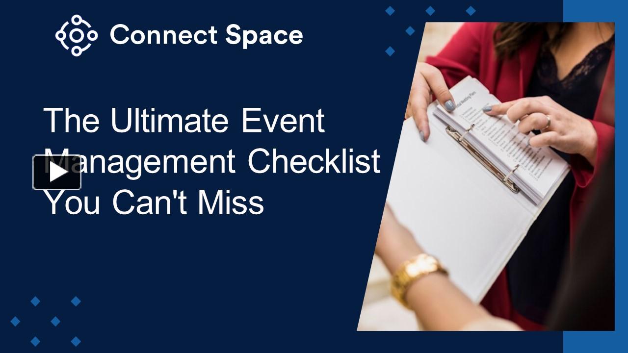 PPT – The Ultimate Event Management Checklist You Can't Miss PowerPoint ...