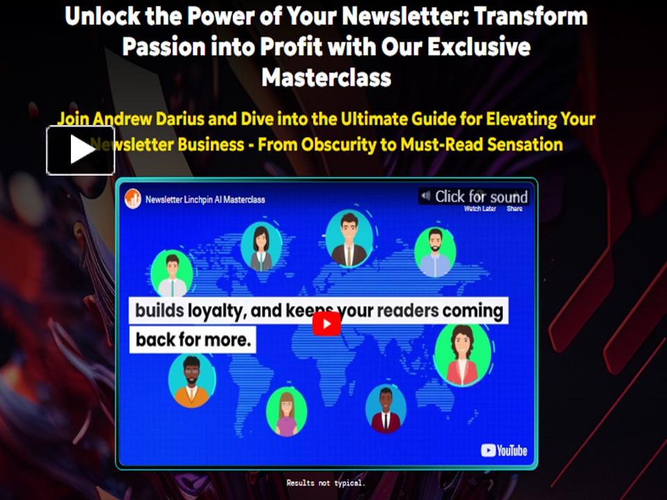 PPT – Newsletter Linchpin AI Masterclass information REview PowerPoint ...